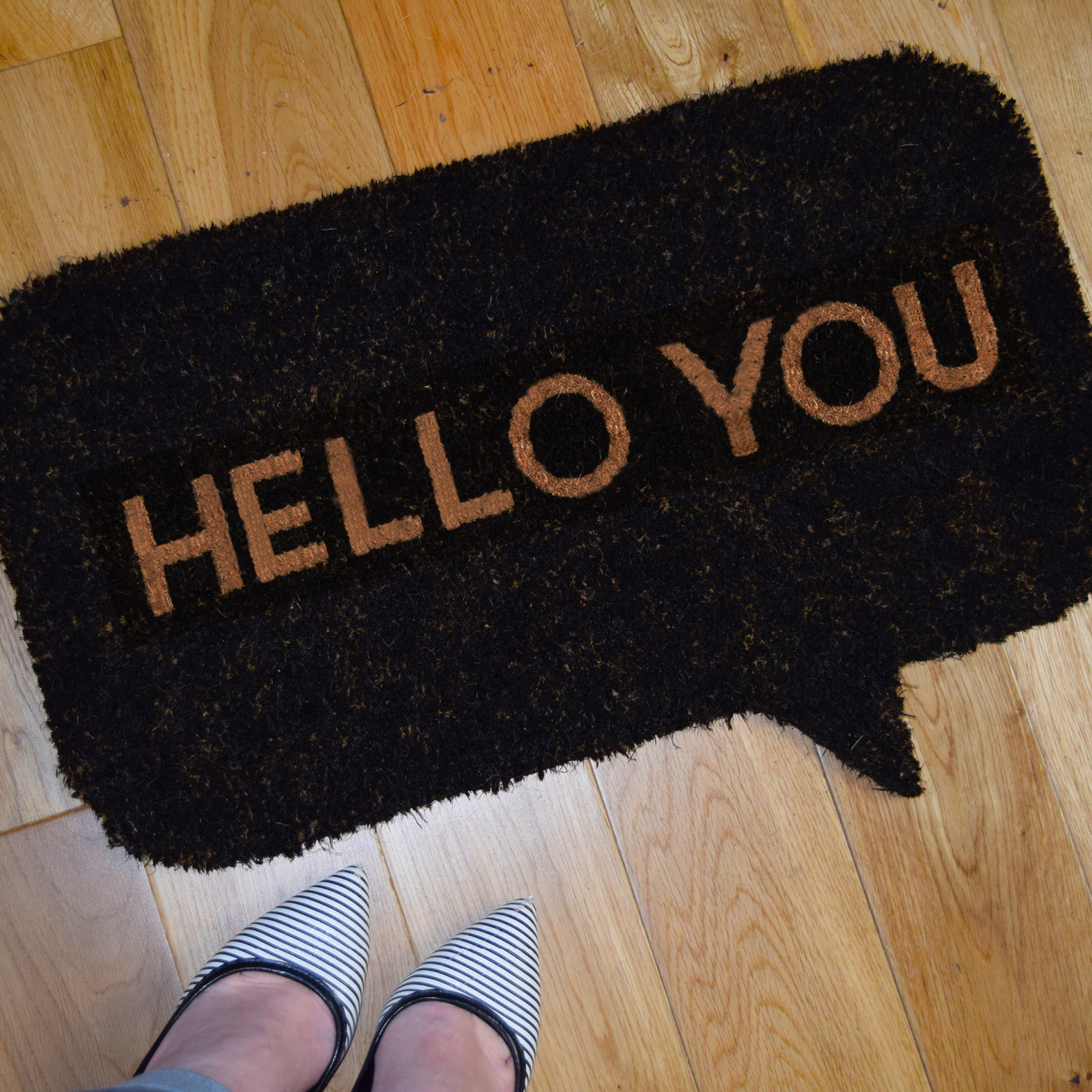 Painted door mat how-to – All round creative junkie