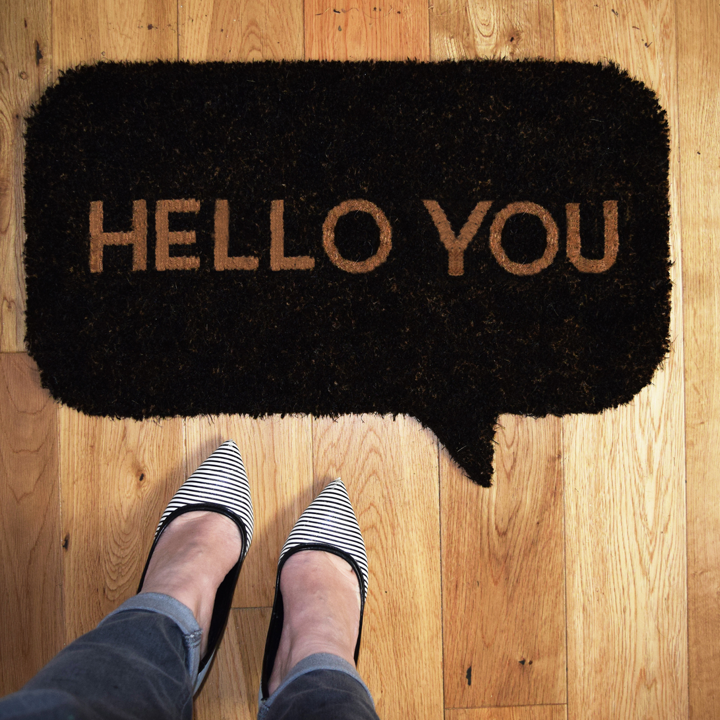 Painted door mat how-to – All round creative junkie
